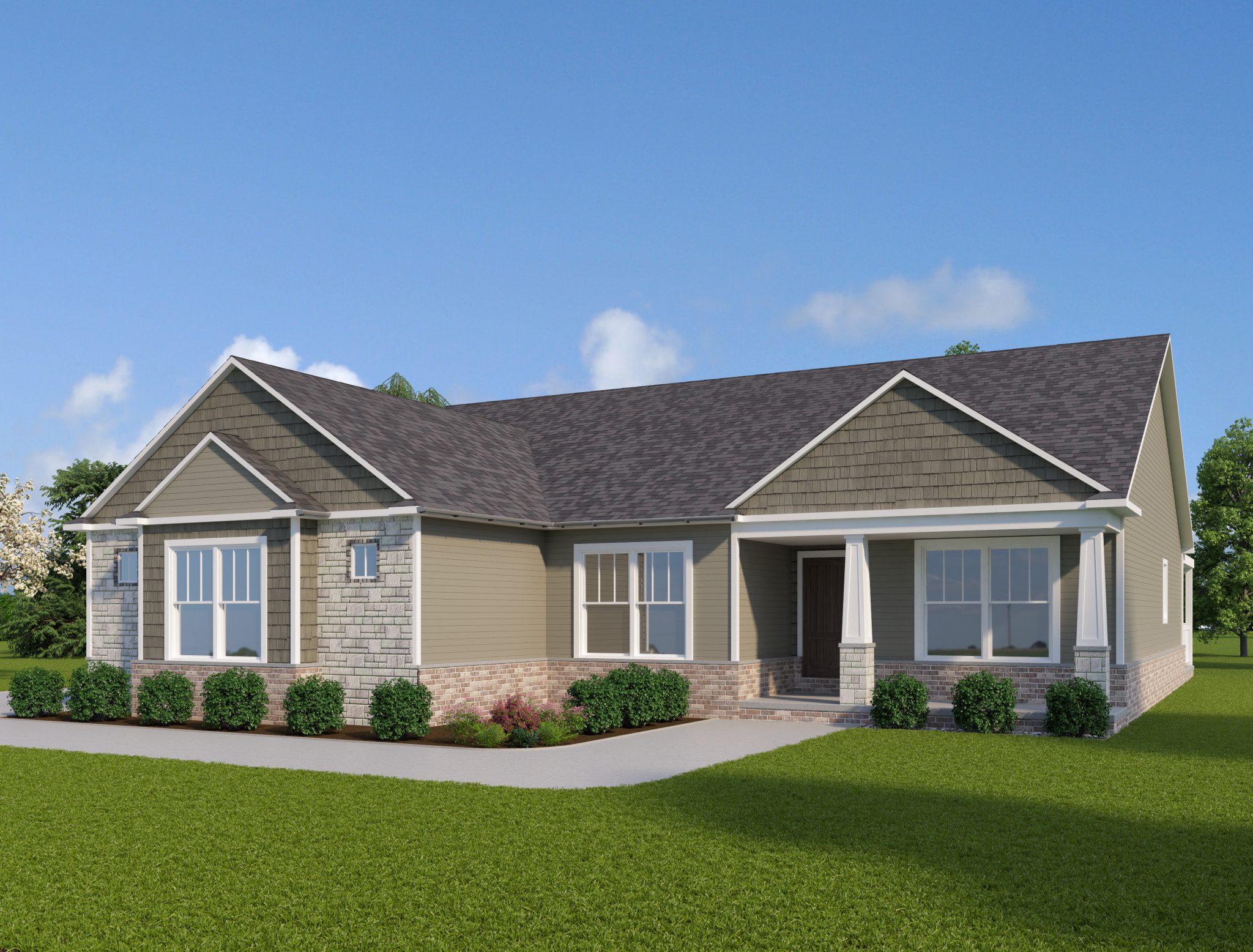 New Homes | Greystone 3 Bedroom 2 Bath Home Plan